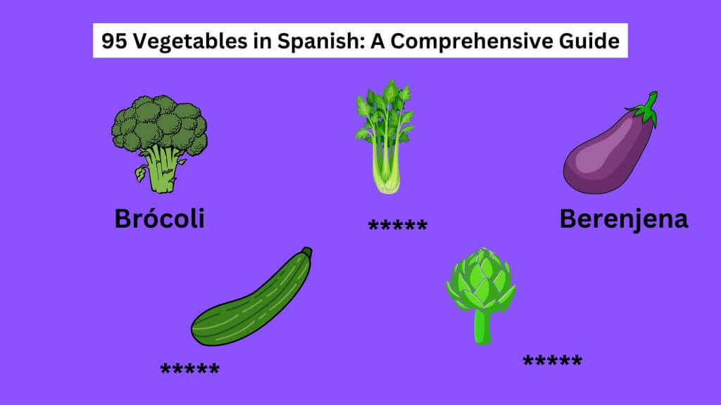 95 Vegetables in Spanish: A Comprehensive Guide