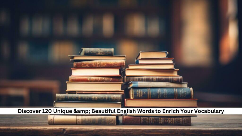 Discover 120 Unique & Beautiful English Words to Enrich Your Vocabulary