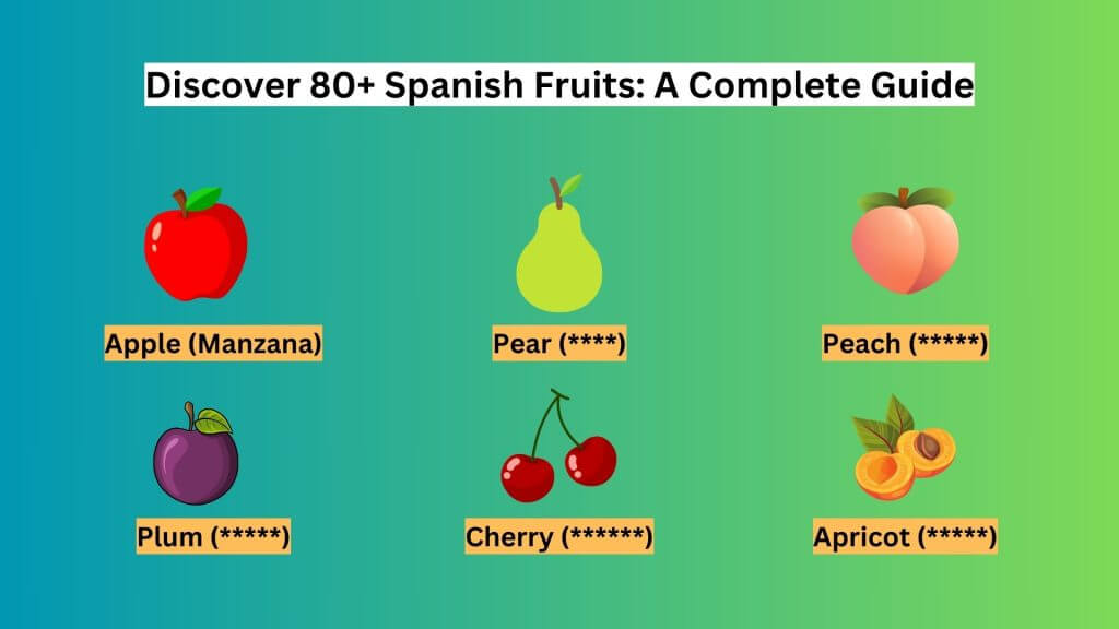 Discover 80+ Spanish Fruits: A Complete Guide