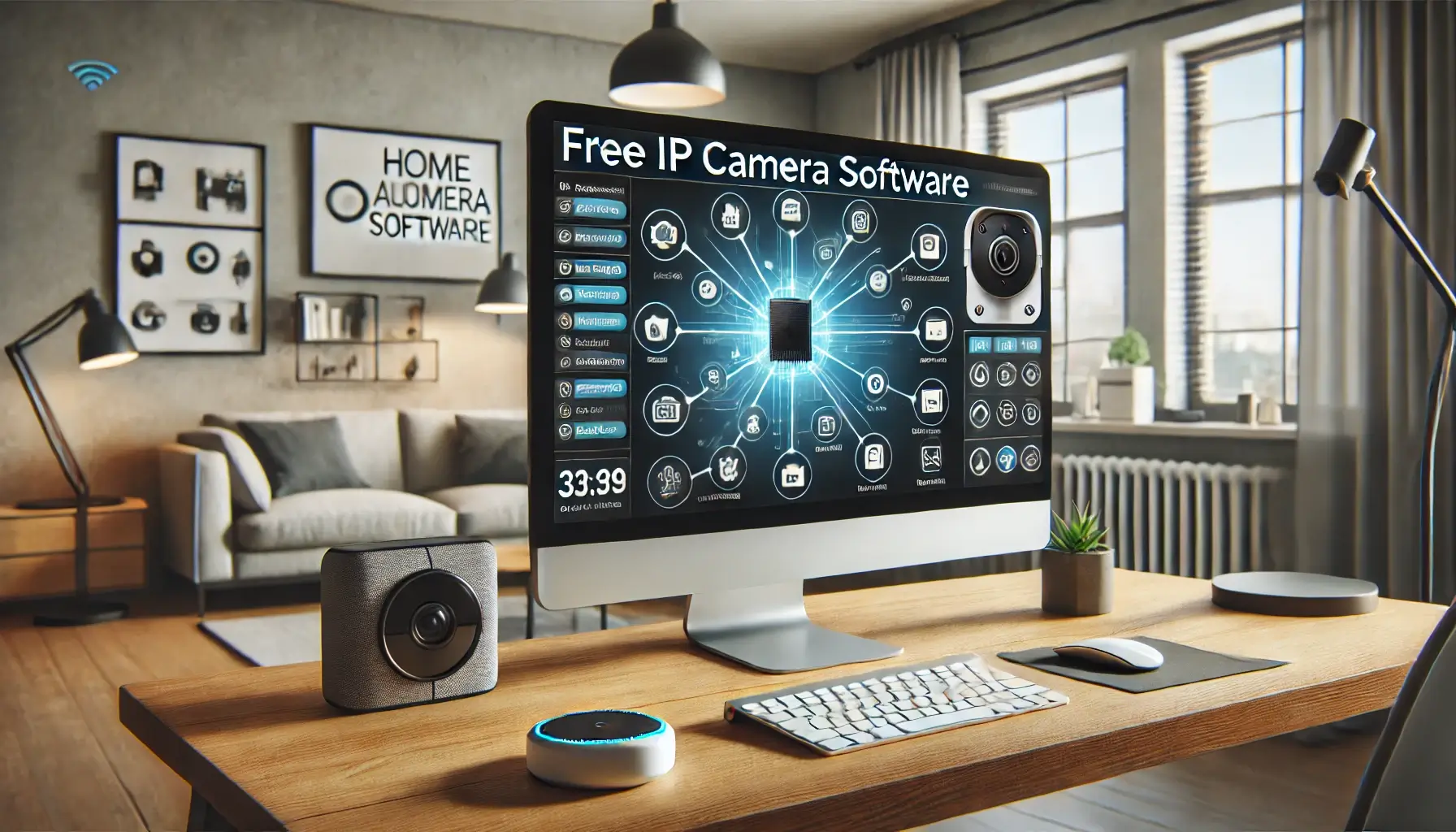 Free IP camera software with integration with home automation systems