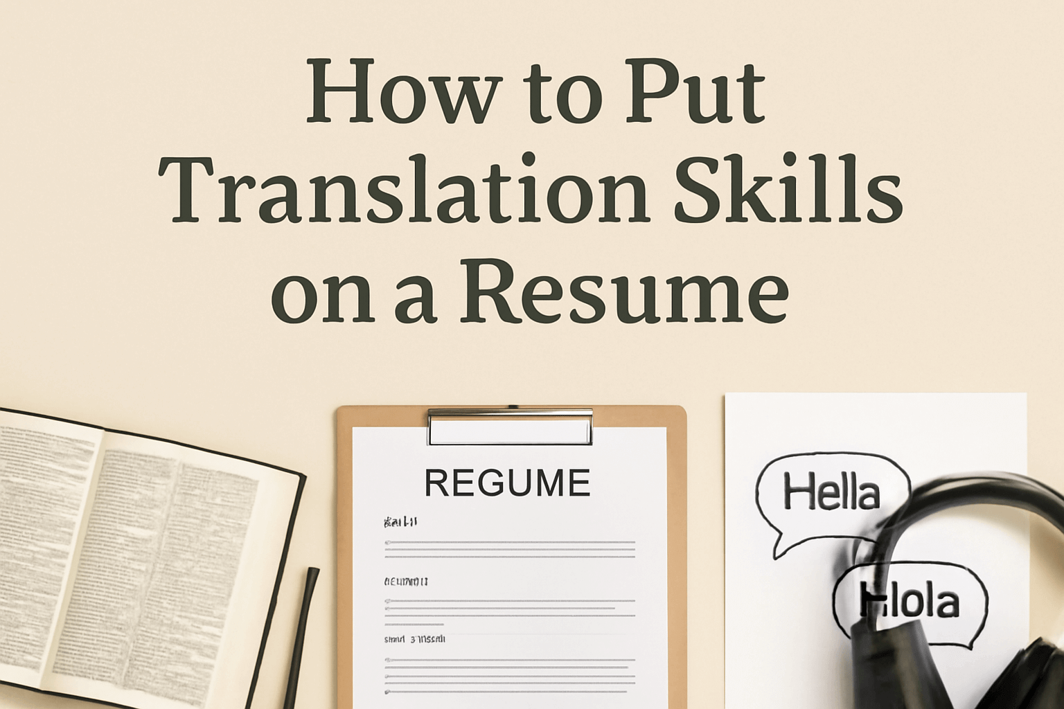 How to Put Translation Skills on a Resume